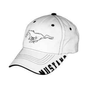 ford mustang bill edge white baseball cap