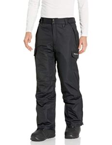 arctix men's snowsports cargo pants, black, medium/32" inseam