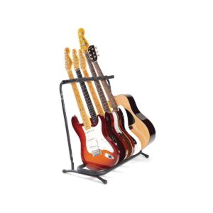 fender multi-guitar folding stand, 5-space,black