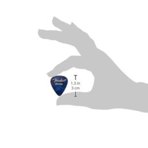 Fender Moto Style Guitar Picks, 12 Pack - Blue