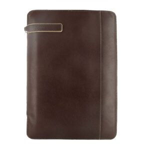 filofax holborn a4 zipped portfolio brown (b827343u)