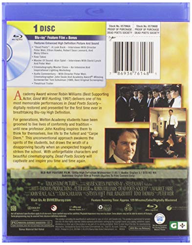 Dead Poets Society [Blu-ray]