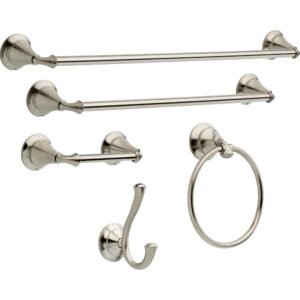 DELTA FAUCET 79424-SS Linden 24 in. Wall Mount Towel Bar Bath Hardware Accessory in Stainless Steel