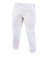 easton pro softball pant, women's, xsmall, white