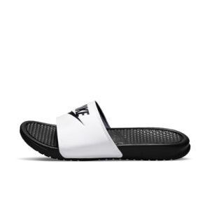 nike men's benassi just do it athletic sandal, white, 9 d(m) us