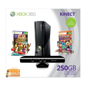 xbox 360 250gb holiday value bundle with kinect