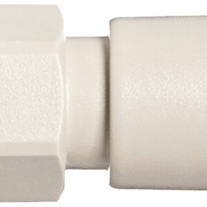 John Guest Acetal Copolymer Tube Fitting, Adaptor, 3/8" Tube OD x 3/8" Flared Female (Pack of 10)