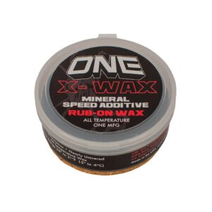 oneball one mfg x-wax rub-on snowboard & ski wax 30g - our fastest wax, in a convenient rub on container.