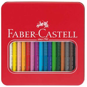 faber - castell jumbo grip colour pencils tin