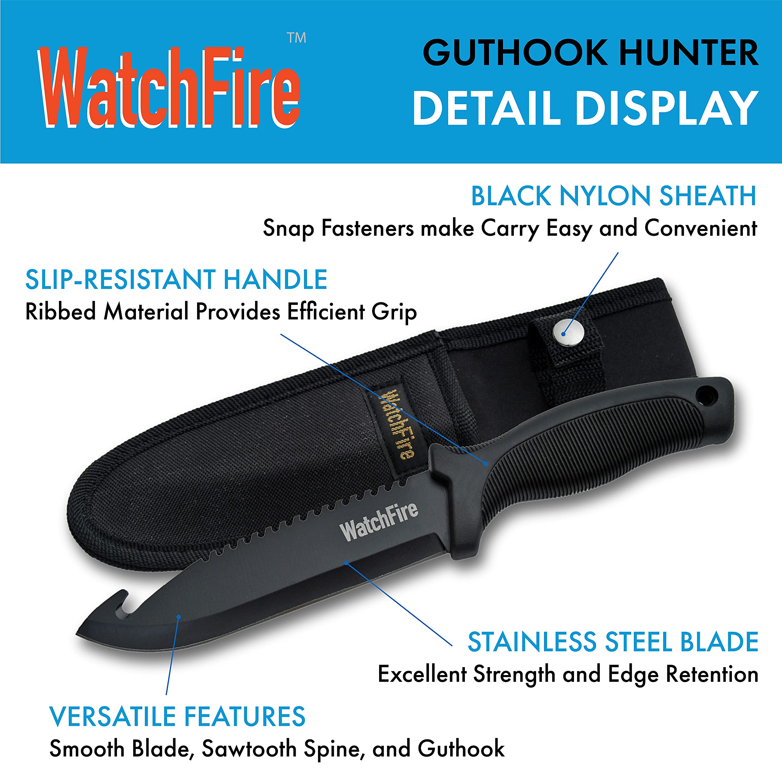 WatchFire Guthook Hunting Knife