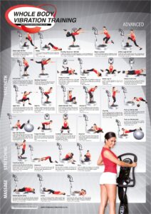 advanced whole body vibration training chart with 'new' training recommendation insert.