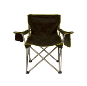 travelchair big kahuna chair, supersized camping chair, 800lb capacity, brown/lime, one size (599)