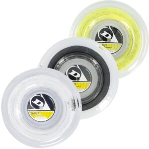 dunlop sports 200m/660' reel s gut tennis string (17g, black)