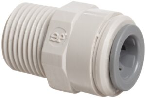 john guest acetal copolymer tube fitting, straight adaptor, 3/8" tube od x 1/4" bspt male (pack of 10)