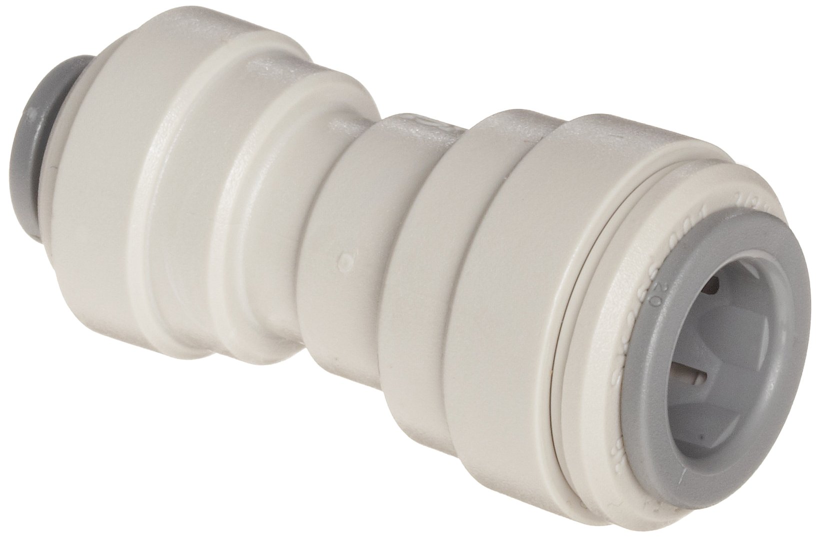 John Guest Acetal Copolymer Tube Fitting, Reducing Straight Union, 5/16" x 1/4" Tube OD (Pack of 10)