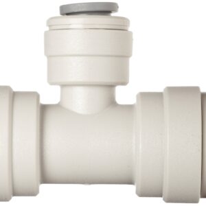 John Guest Acetal Copolymer Tube Fitting, Reducing Branch Tee, 3/8" x 1/4" x 3/8" Tube OD (Pack of 10)