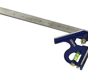 IRWIN Tools Combination Square, Metal-Body, 16-Inch (1794471), Blue