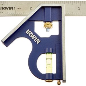 IRWIN Tools Combination Square, Metal-Body, 16-Inch (1794471), Blue