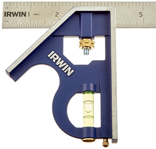 IRWIN Tools Combination Square, Metal-Body, 16-Inch (1794471), Blue