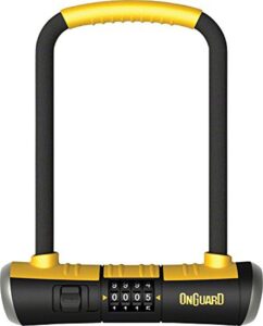 onguard 8010c bulldog combo u-lock, 4.53 x9.06 -inch