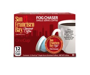 san francisco bay onecup, fog chaser, 12 single serve coffees (pack of 3)