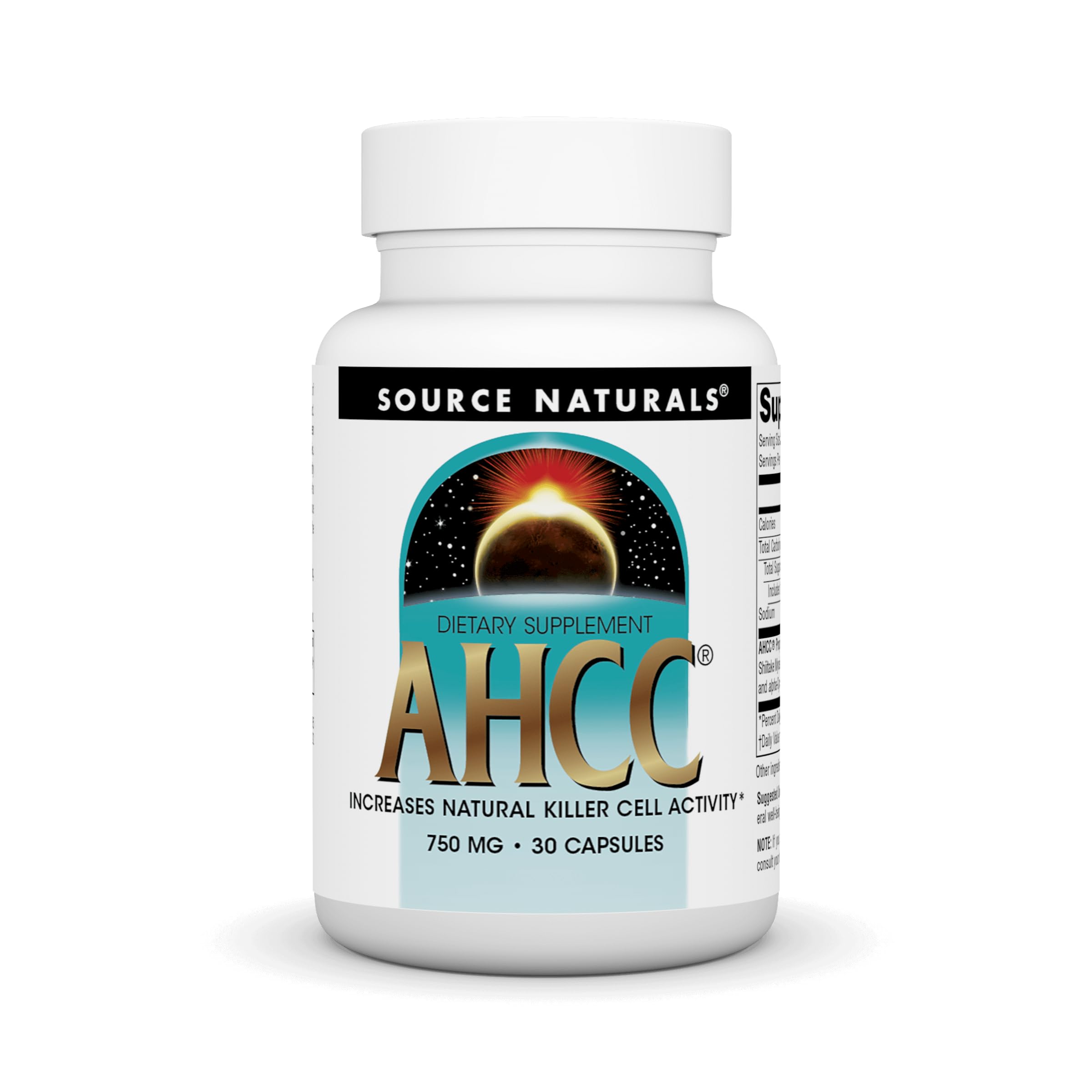 Source Naturals AHCC 750 mg Increases Natural Killer Cell Activity* - 30 Capsules