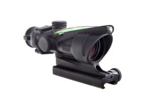 trijicon acog ta31-ch-g trijicon 4x32 scope with dual illuminated green crosshair .223 ballistic reticle