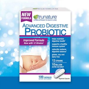 trunature digestive probiotic capsules, 100 count