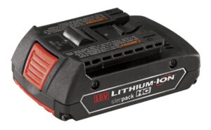 bosch bat610g 18-volt lithium-ion hc (high capacity) 1.5ah lithium-ion slim pack battery with fuel gauge