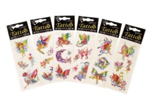 henbrandt fairy glitter tattoos (12 strips)