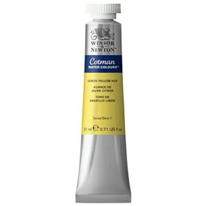 winsor & newton cotman watercolor paint, 21ml (0.71-oz) tube, lemon yellow hue