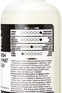 Winsor & Newton Professional Acrylic Medium, Matt UV Varnish, 125ml (4.2-oz)