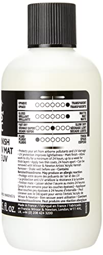 Winsor & Newton Professional Acrylic Medium, Matt UV Varnish, 125ml (4.2-oz)