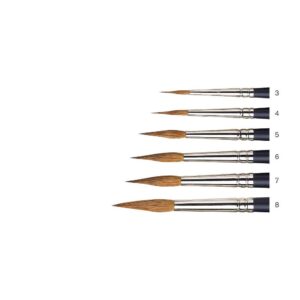 Winsor & Newton Professional Watercolour Sable Brush, Pointed Round #8