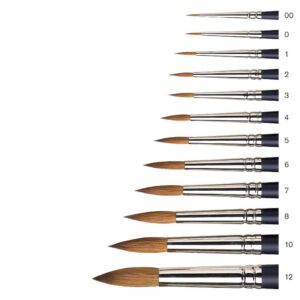 Winsor & Newton Professional Watercolour Sable Brush, Pointed Round #8