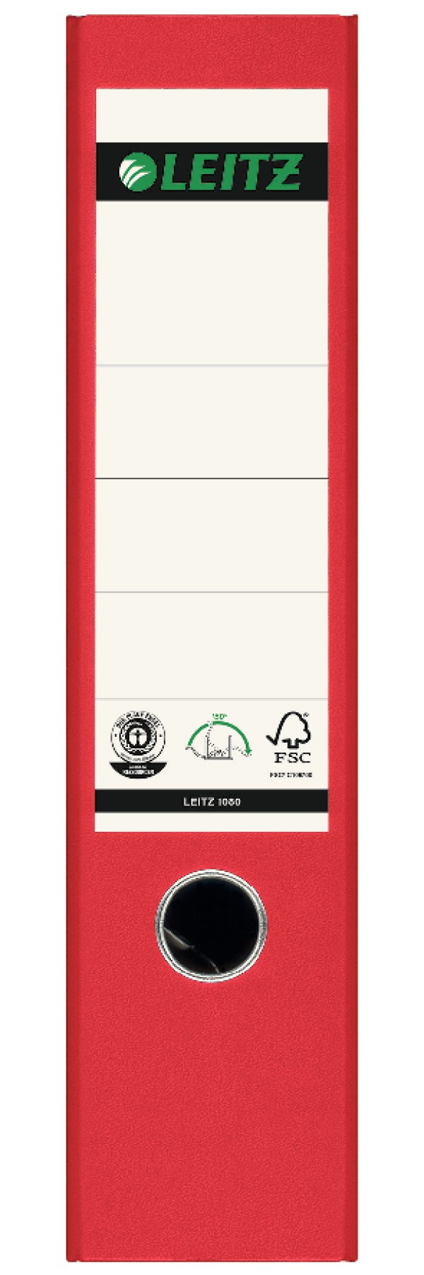 Leitz 180° A4 Board Lever Arch File 80mm Red - Pack of 3