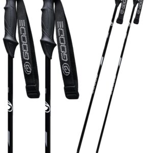 Goode Ski Technologies G-Max Pole with Patented Composite Fiber Shaft, Black/Summit Silver, 46-Inch/115cm