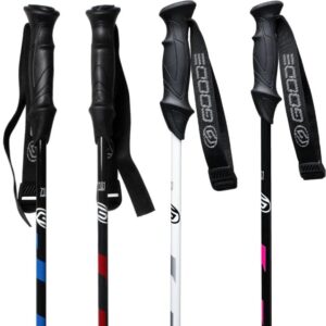 Goode Ski Technologies G-Max Pole with Patented Composite Fiber Shaft, Black/Summit Silver, 46-Inch/115cm