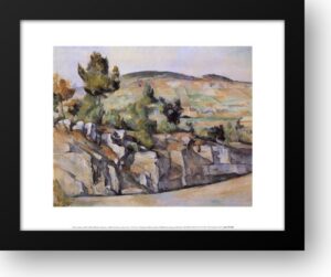 hillside in provence, c.1886 18x15 framed art print by cezanne, paul