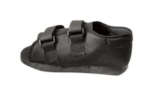 medline semi-rigid post-op shoe, medium, women, black