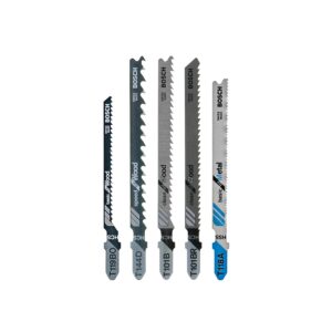 bosch t501 5-piece t-shank wood and metal cutting jig saw blade set