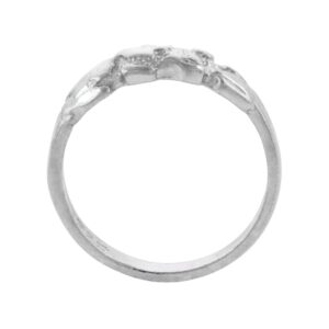 Sterling Silver Tiny Nugget Toe Ring for Women Pinky Ring Midi Ring Knuckle Ring size 3