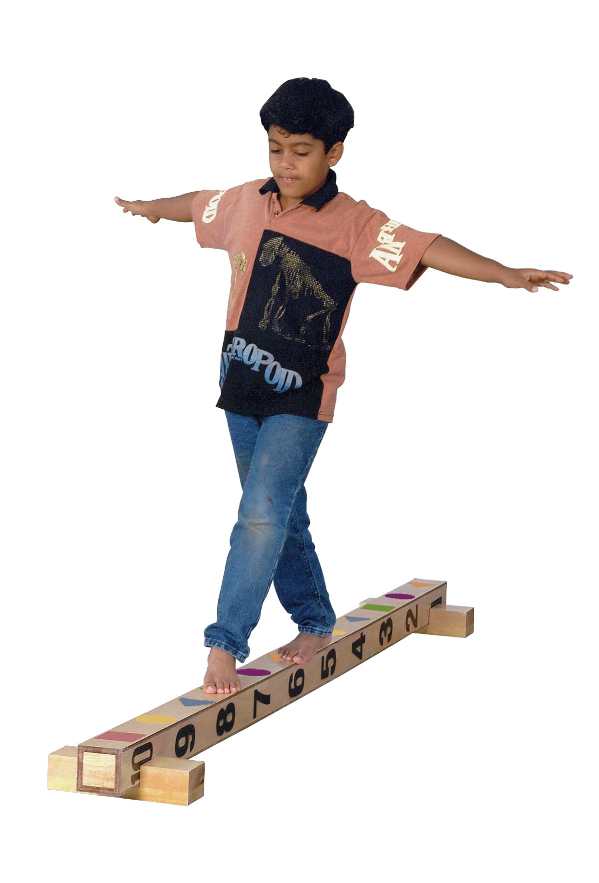 Sportime EduBeam Birchwood Balance Beam - 4 inches Square x 90 inches Long - 1352491