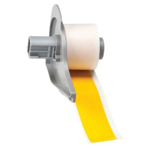 brady m71c-1000-595-yl bmp71 tape b-595 indoor/outdoor vinyl film size: 1" x 50'yl 1/each,yellow