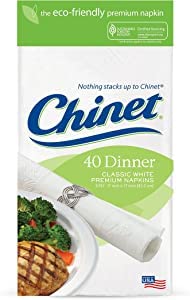 chinet classic 2 ply all occasion napkins, white, 200 ct