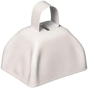 3" metal cowbell (1 dozen) - white