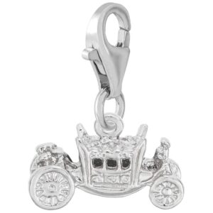 rembrandt charms coach charm with lobster clasp, sterling silver