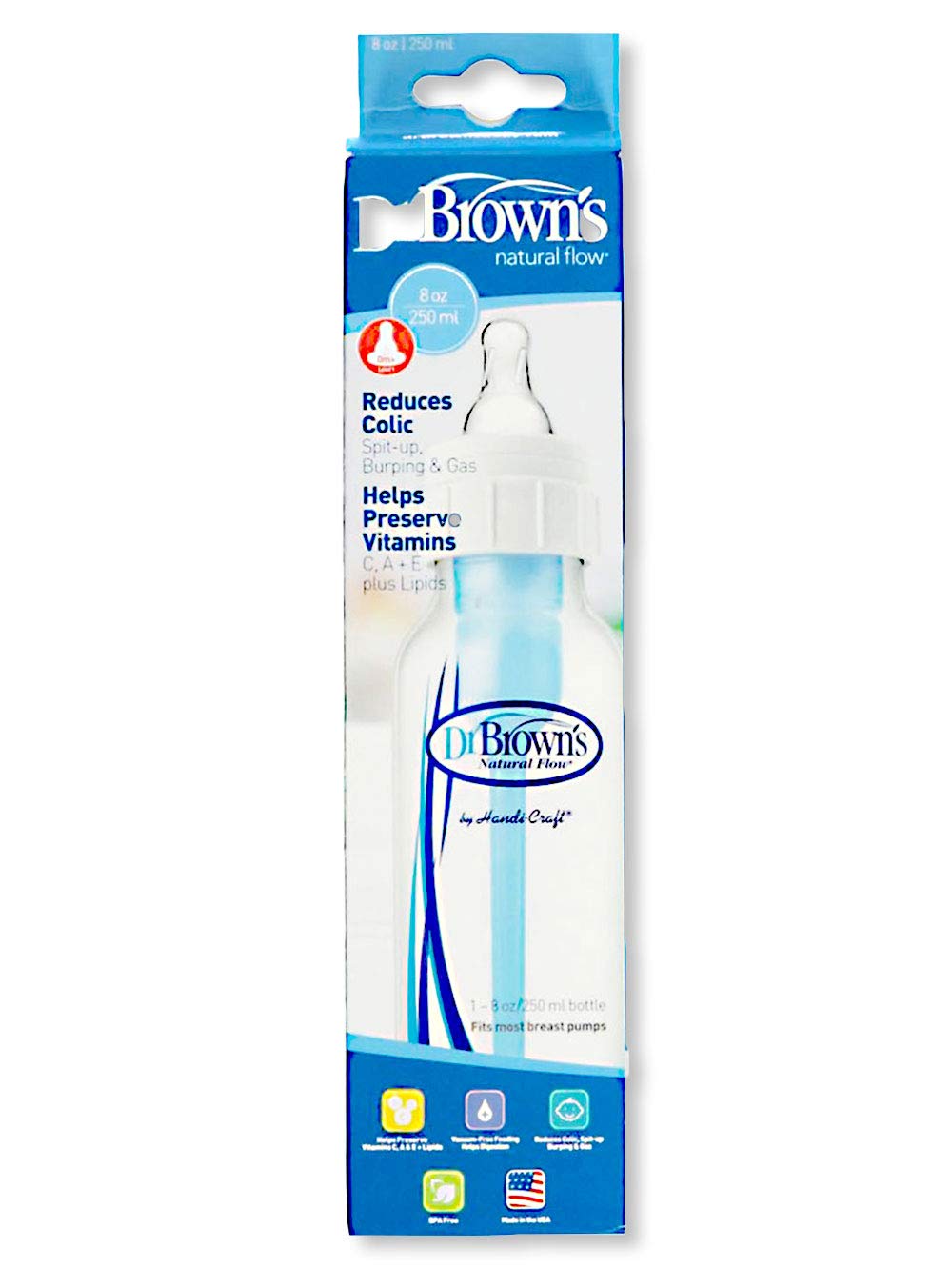 Dr. Brown's Natural Flow Bottle Set - Clear, 8 oz/250 ml