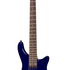 Rogue LX205B 5-String Series III Electric Bass Guitar Metallic Blue