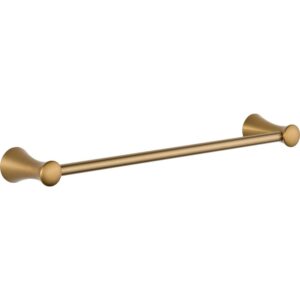 delta faucet 73818-cz lahara wall mounted 18 in. towel bar in champagne bronze